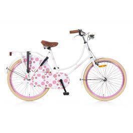 Omafiets 24 inch Wit